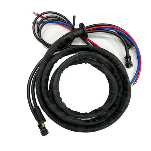 Connection between power source and wire feeder unit — English